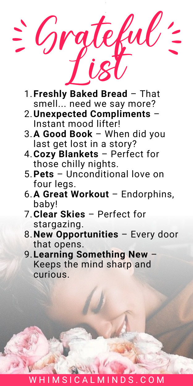 265+ Epic Grateful List Ideas To Catch Positive Vibes Only!